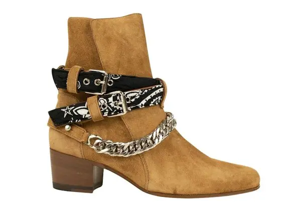 Amiri Bandana Buckle Boots