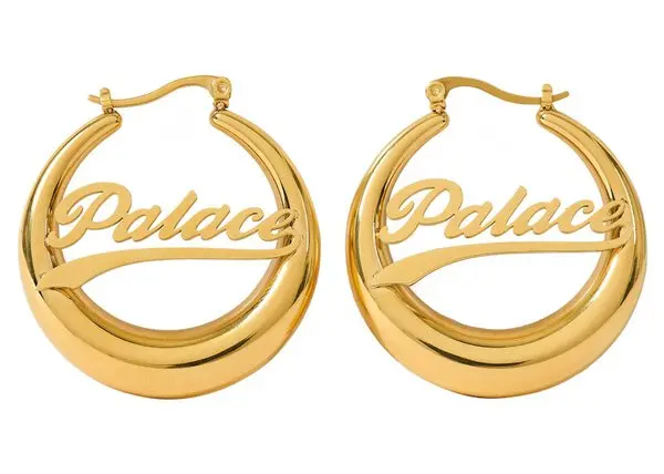 PALACE Script Hoop Earrings