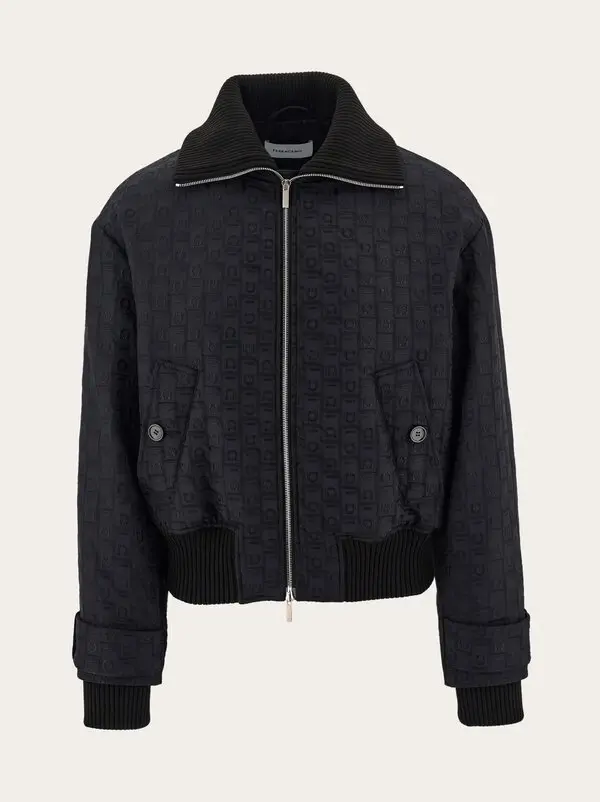 FERRAGAMO Monogram Nylon Blouson