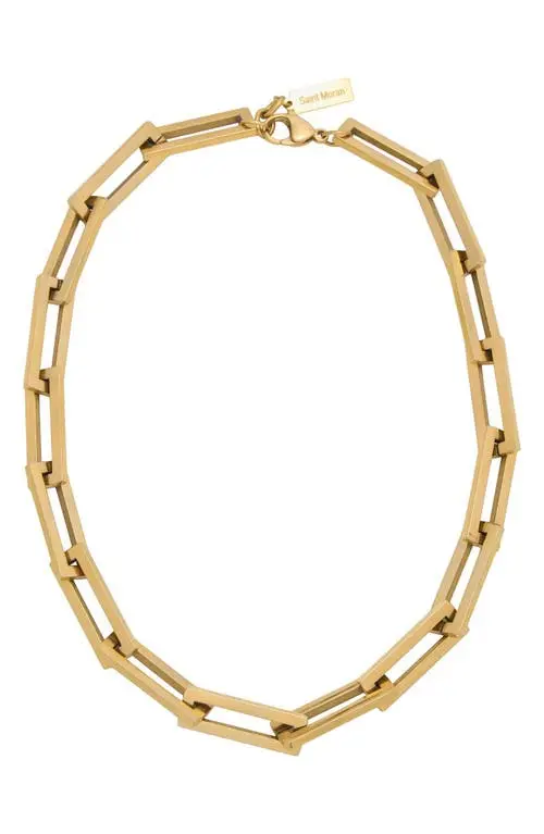 ST. MORAN Saint Moran Oversize Paper Clip Chain Necklace - Gold