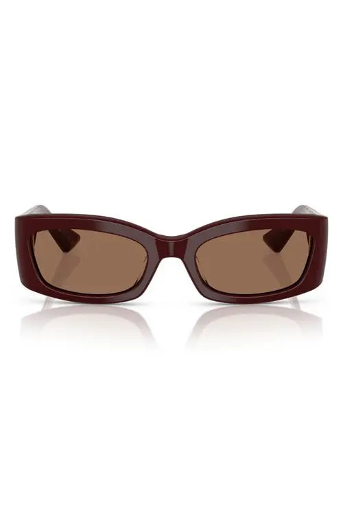 Oliver Spencer X Khaite 54mm Pillow Sunglasses - Burgundy