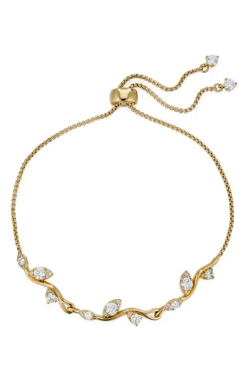 Nadri Whimsy Cubic Zirconia Bolo Bracelet - Gold