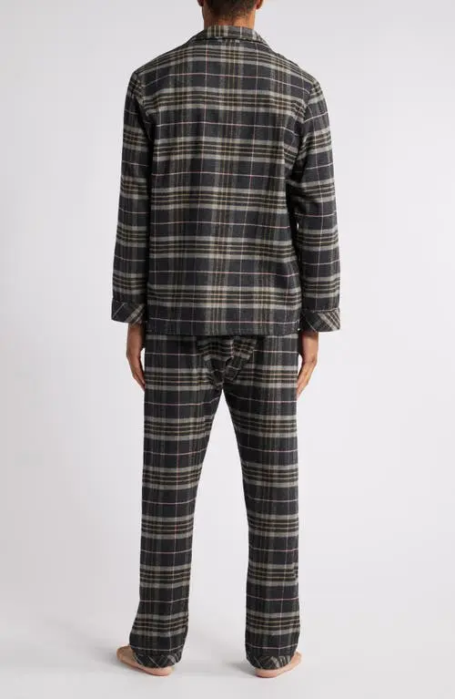 Majestic International Country Cotton Flannel Pajamas - Charcoal