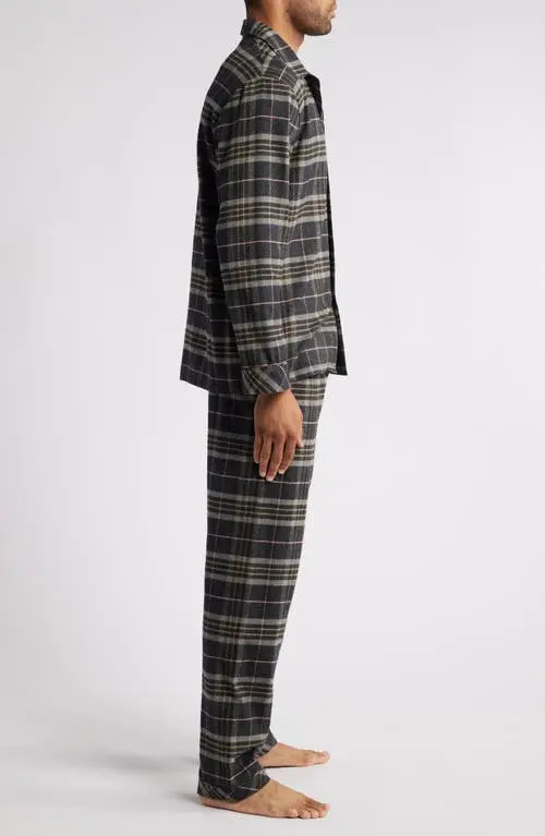 Majestic International Country Cotton Flannel Pajamas - Charcoal