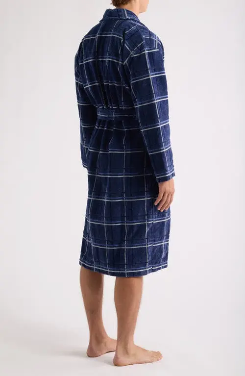 Majestic International Out Of Office Stripe Terry Velour Robe