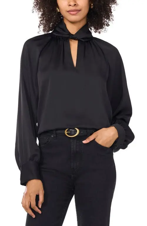 Vince Camuto Twisted Mock Neck Top