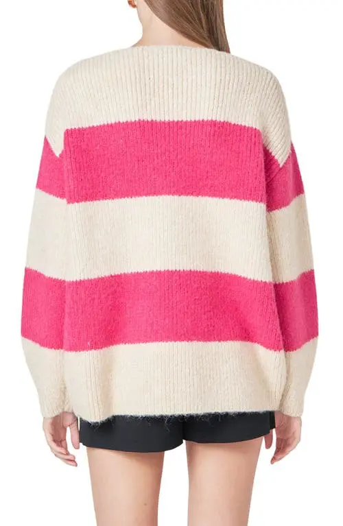 Endless Rose Oversized Striped Sweater