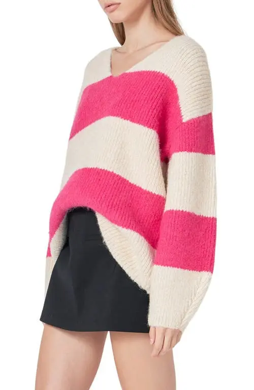 Endless Rose Oversized Striped Sweater