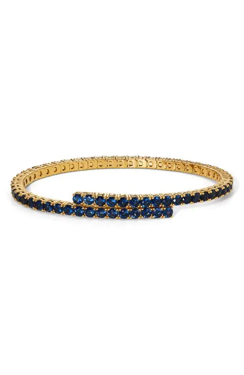 Nadri Crystal Bangle - Gold