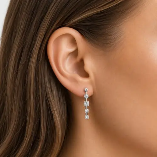 DONATELLO GIAN Name' Graduated Drop Earrings