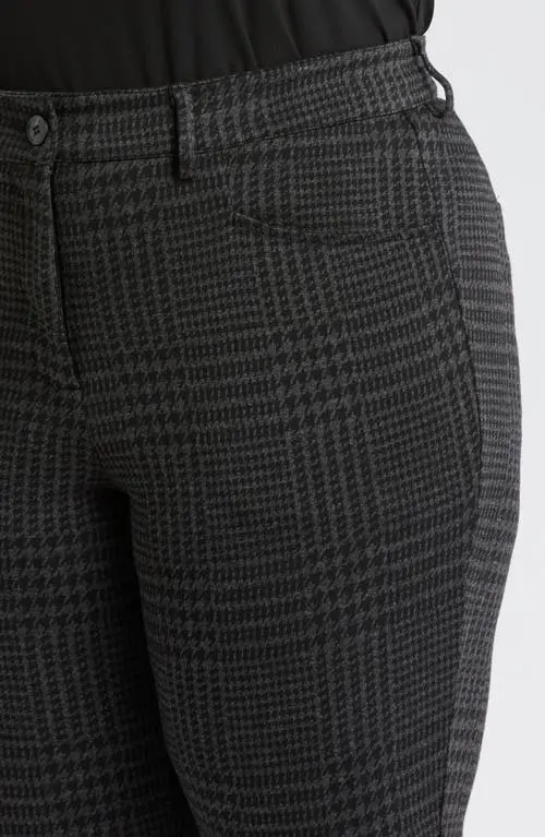 Universal Standard Ponte Cigarette Pants - Charcoal Houndstooth