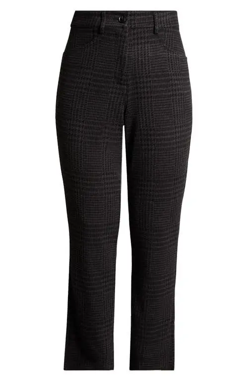 Universal Standard Ponte Cigarette Pants - Charcoal Houndstooth