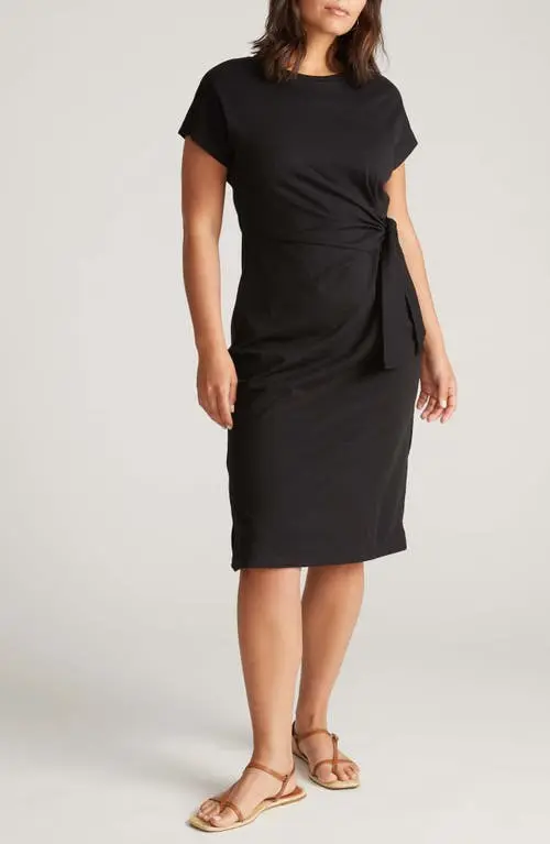 Universal Standard Crescent Knot T-shirt Dress - Black