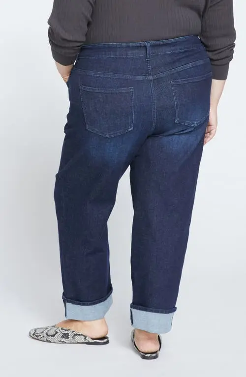 Universal Standard Stevie Cuff Jeans - Washed Outback Blue Selvedge