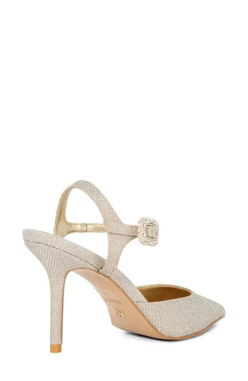 Dune London Channel Pointed Toe Pumps - Gold