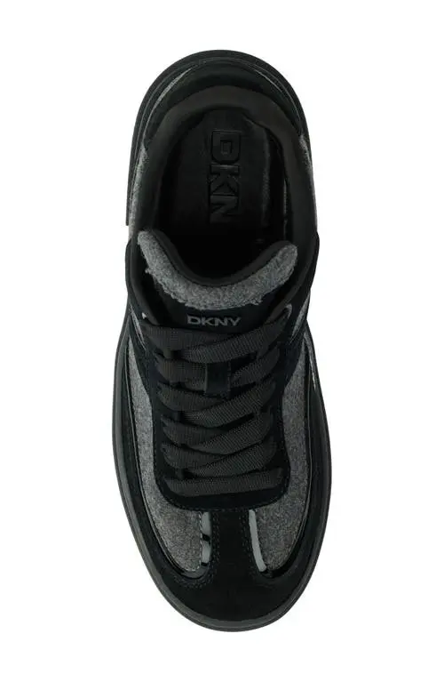 Dkny Bethan Platform Sneakers - Black/ Grey