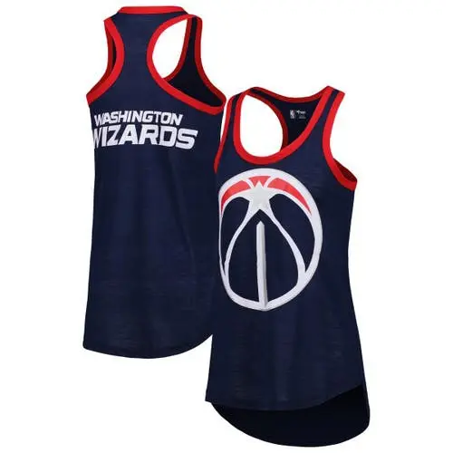 G-III 4HER BY CARL BANKS Washington Wizards Showdown Scoop-neck Racerback Tank Top - Navy