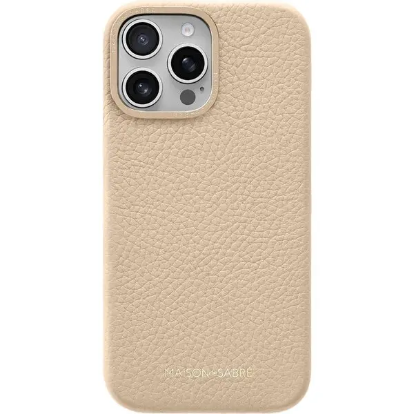 MAISON DE SABRE Leather Phone Case - Saharan Nude