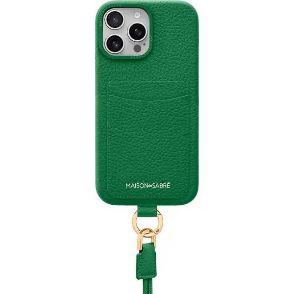 MAISON DE SABRE Sling Phone Case - Emerald Green