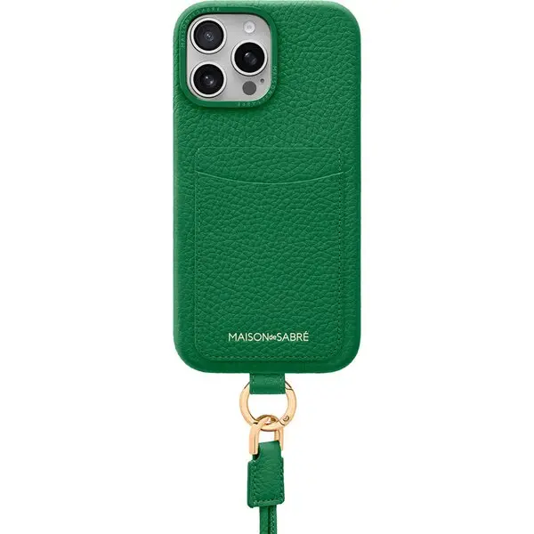 MAISON DE SABRE Sling Phone Case - Emerald Green