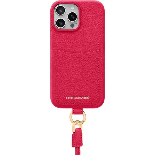 MAISON DE SABRE Sling Phone Case - Shibuya Fuchsia