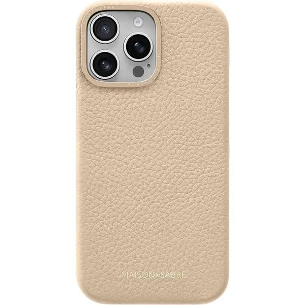 MAISON DE SABRE Leather Phone Case - Saharan Nude
