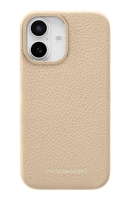 MAISON DE SABRE Leather Phone Case - Saharan Nude