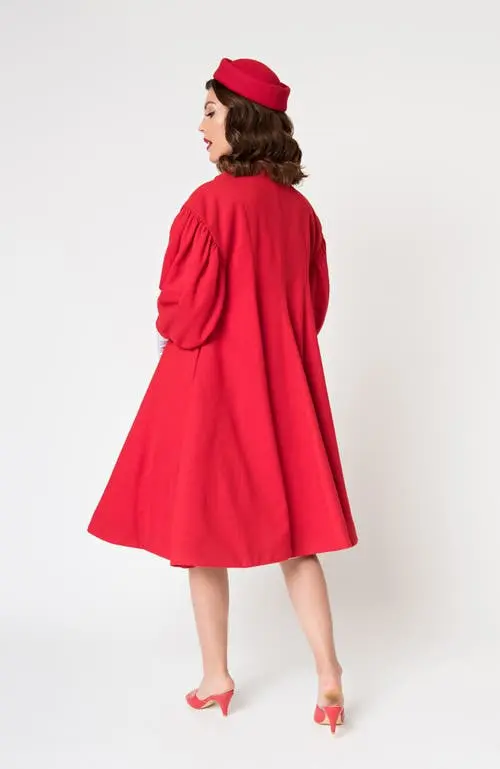 Unique Vintage 1960s Flare Swing Coat