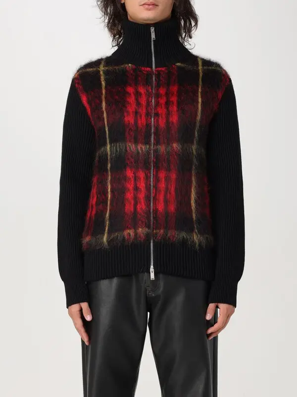 Alexander McQueen Plaid Zip-up Sweater
