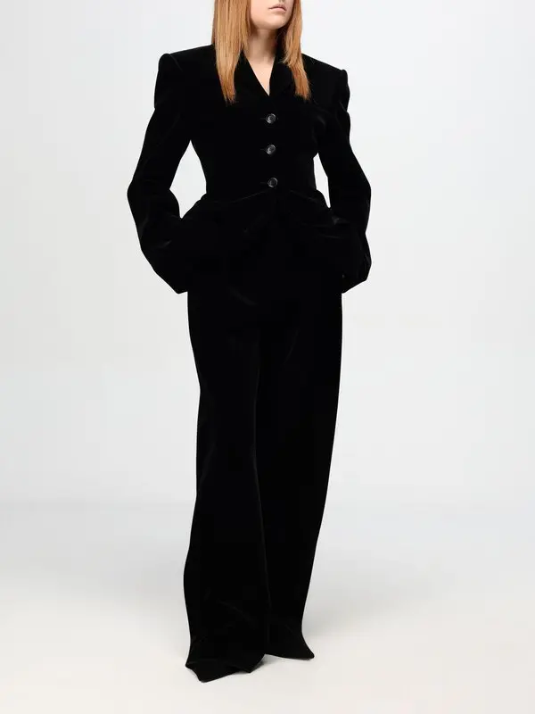 Sportmax Velvet Wide Leg Trousers