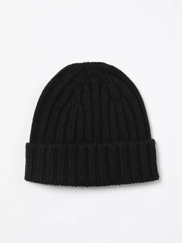 Aspesi Ribbed Beanie - Black