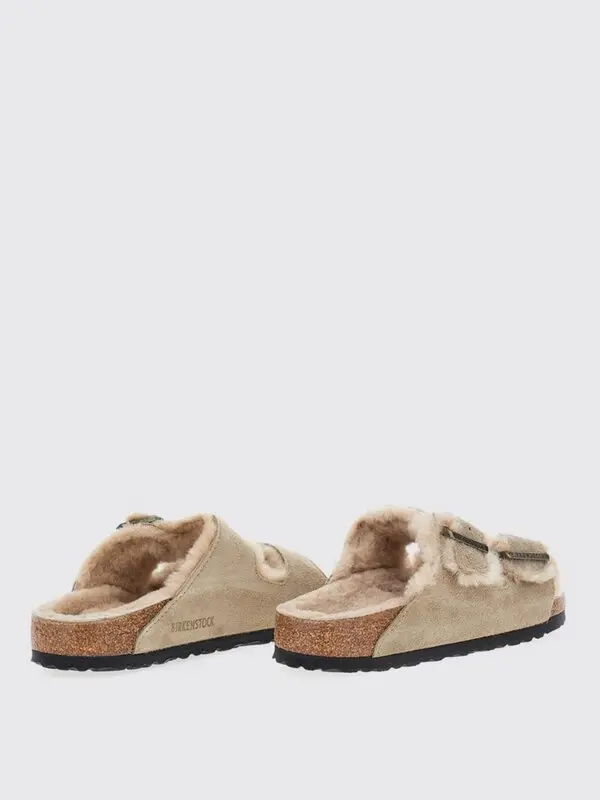 BIRKENSTOCK Arizona Suede Shearling Lined Sandals