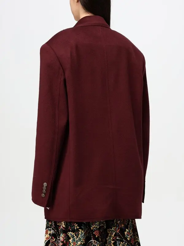 Etro Double Breasted Coat - Red