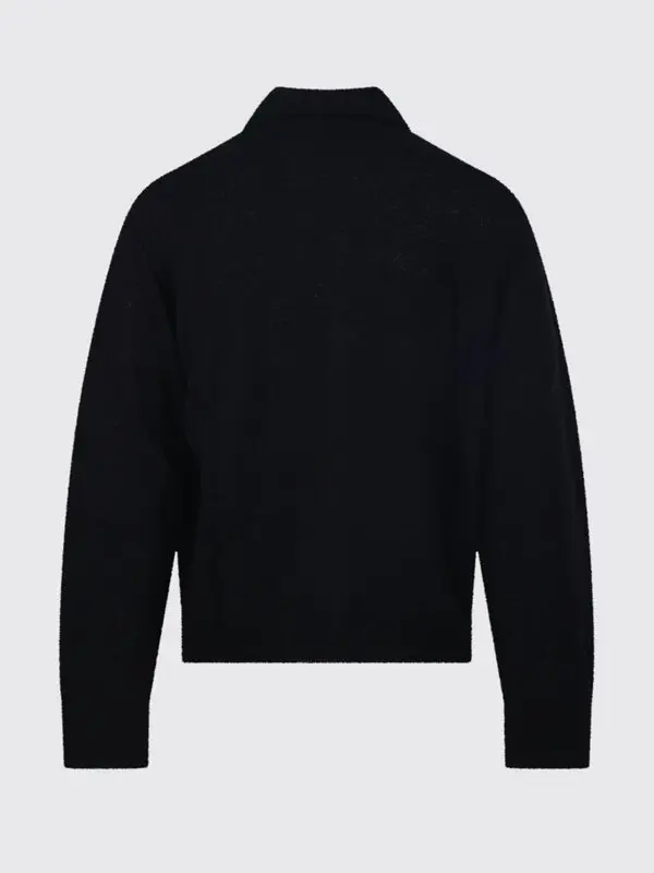 Our Legacy Wool And Alpaca Blend Polo Cardigan - Black