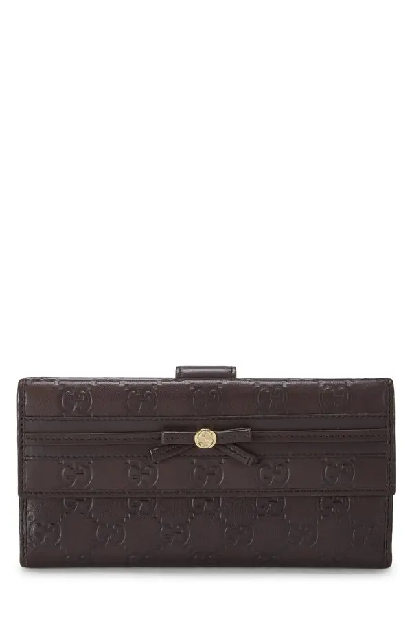 Gucci Ssima Mayfair Flap Wallet - Brown