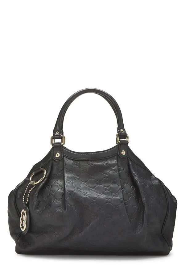 Gucci Guccissima Sukey Tote - Black