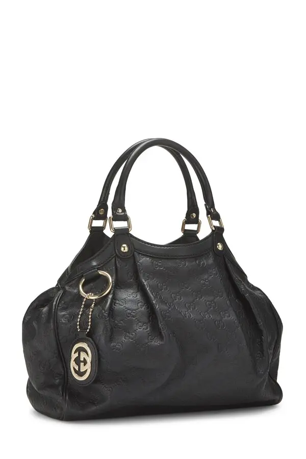 Gucci Guccissima Sukey Tote - Black