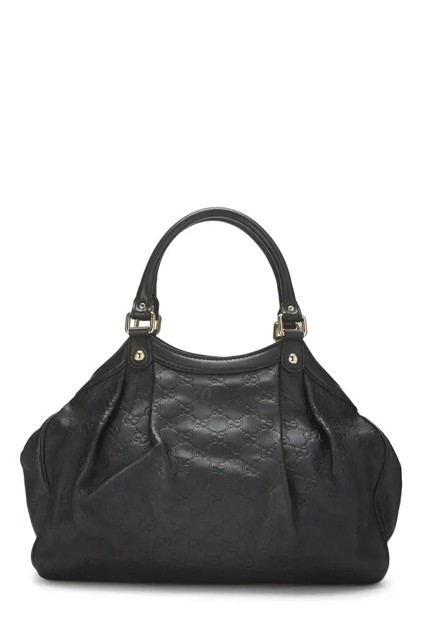Gucci Guccissima Sukey Tote - Black