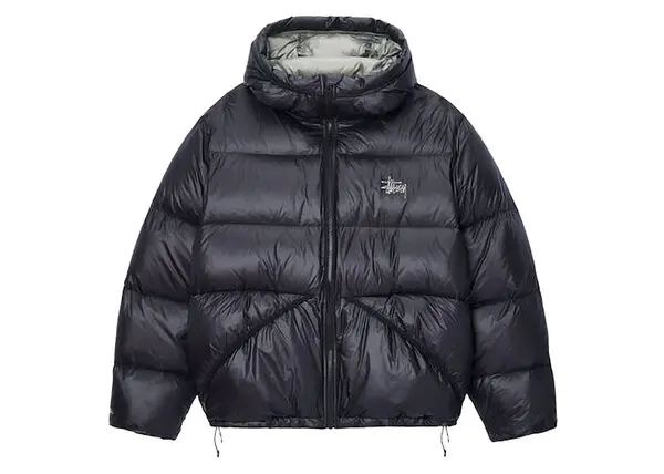 StÜssy Down Micro Ripstop Parka - Phantom Black