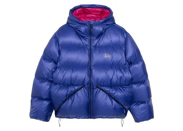 StÜssy Down Micro Ripstop Parka - Blue