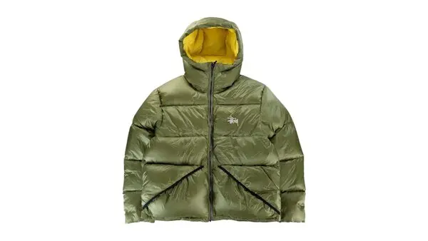 StÜssy Down Micro Ripstop Parka - Olive