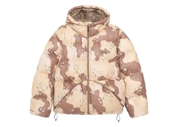 StÜssy Down Micro Ripstop Parka - Khaki