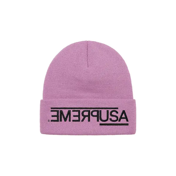 Supreme Usa Beanie - Purple