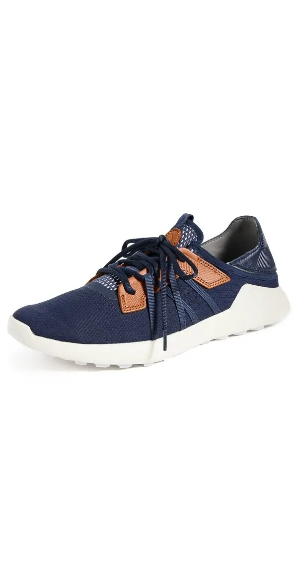 Olukai Manele Golf Sneakers - Trench Blue