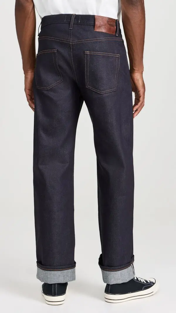 Naked & Famous Denim Nightshade Stretch Selvedge Strong Guy Jeans - Indigo