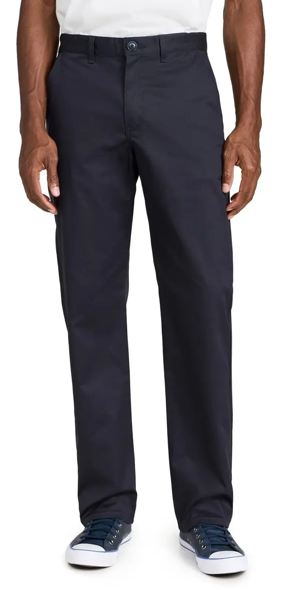 Naked & Famous Denim Straight Chino Stretch Twill Pants - Navy