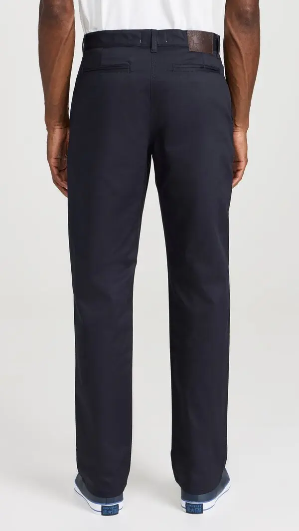 Naked & Famous Denim Straight Chino Stretch Twill Pants - Navy