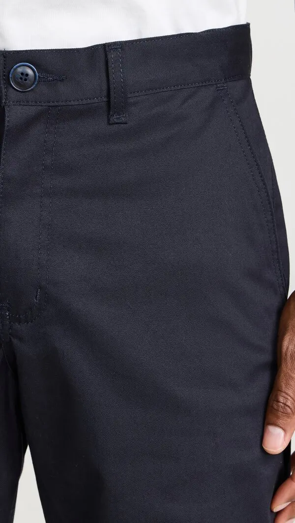 Naked & Famous Denim Straight Chino Stretch Twill Pants - Navy