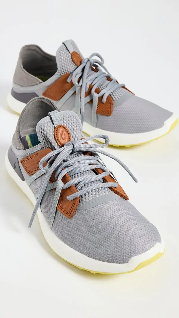 Olukai Manele Golf Sneakers - Poi/charcoal