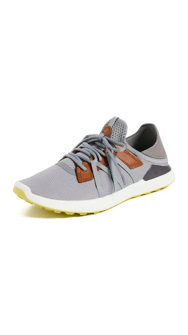 Olukai Manele Golf Sneakers - Poi/charcoal